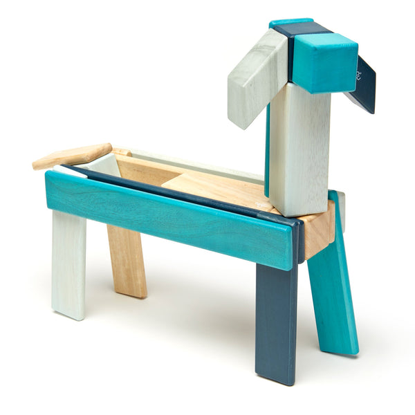 Tegu Set de 24 piezas: Blues - Natugo